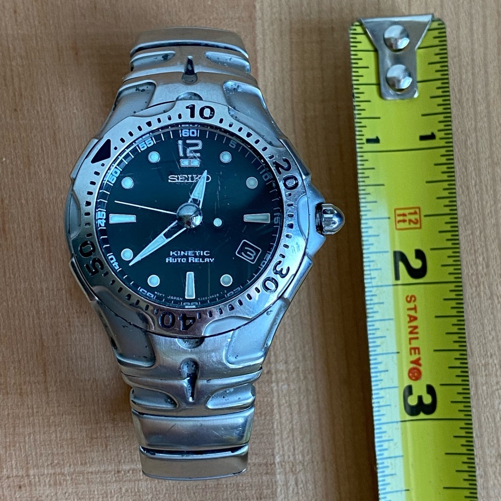 Seiko Kinetic Auto Relay Stainless Steel Watch - Gem